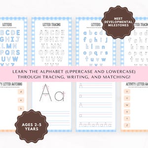 ALPHABET LETTERS, Preschool Morning Menu Printable, Homeschool Morning ...