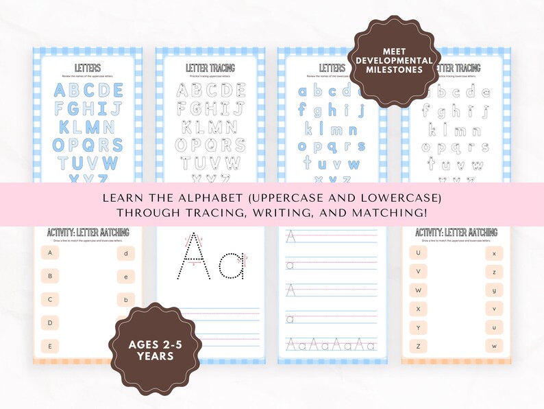 ALPHABET LETTERS, Preschool Morning Menu Printable, Homeschool Morning ...