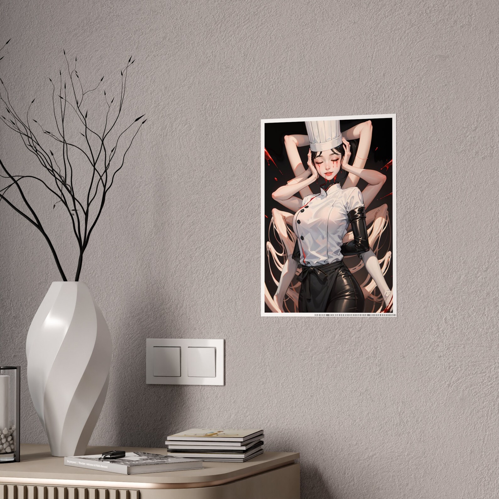 Falling Devil Gloss Poster - Etsy