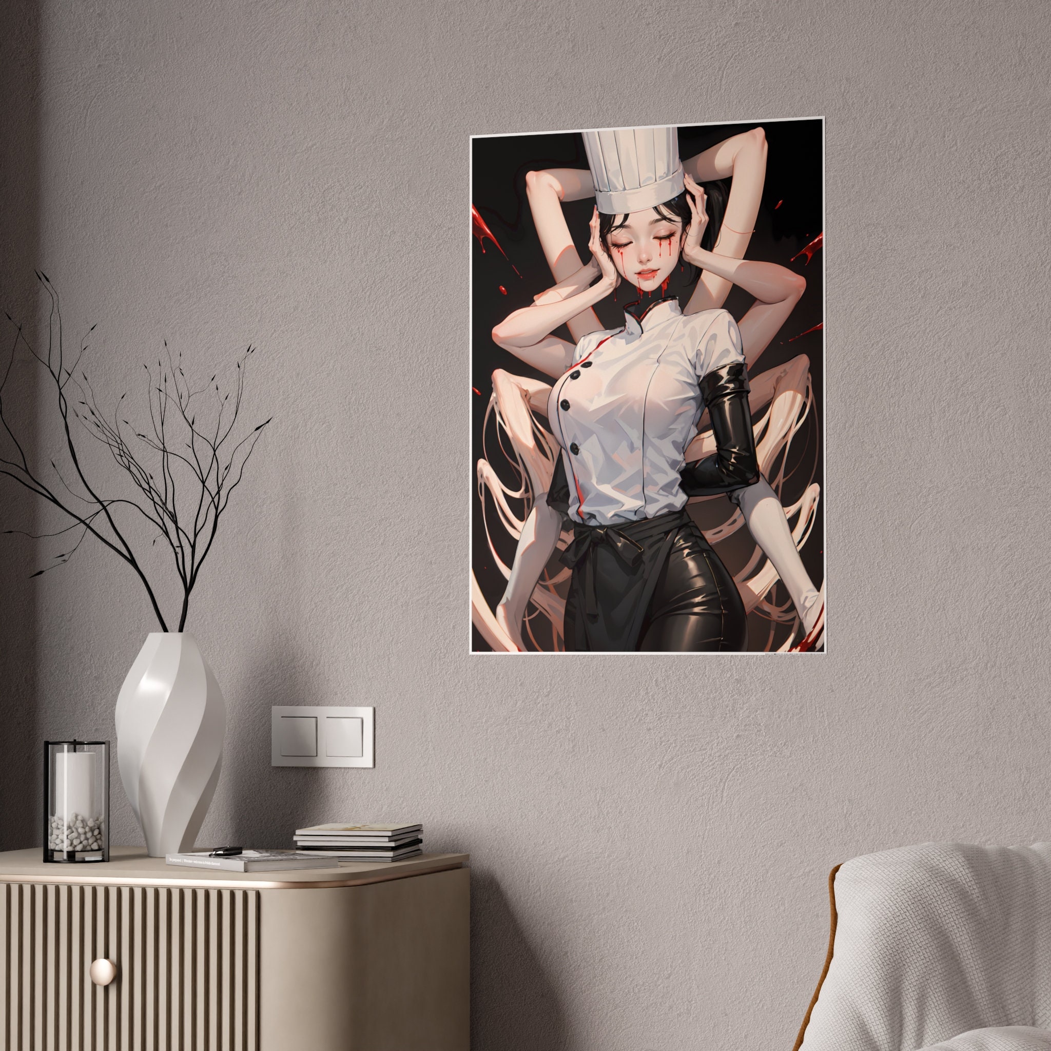 Falling Devil Gloss Poster - Etsy