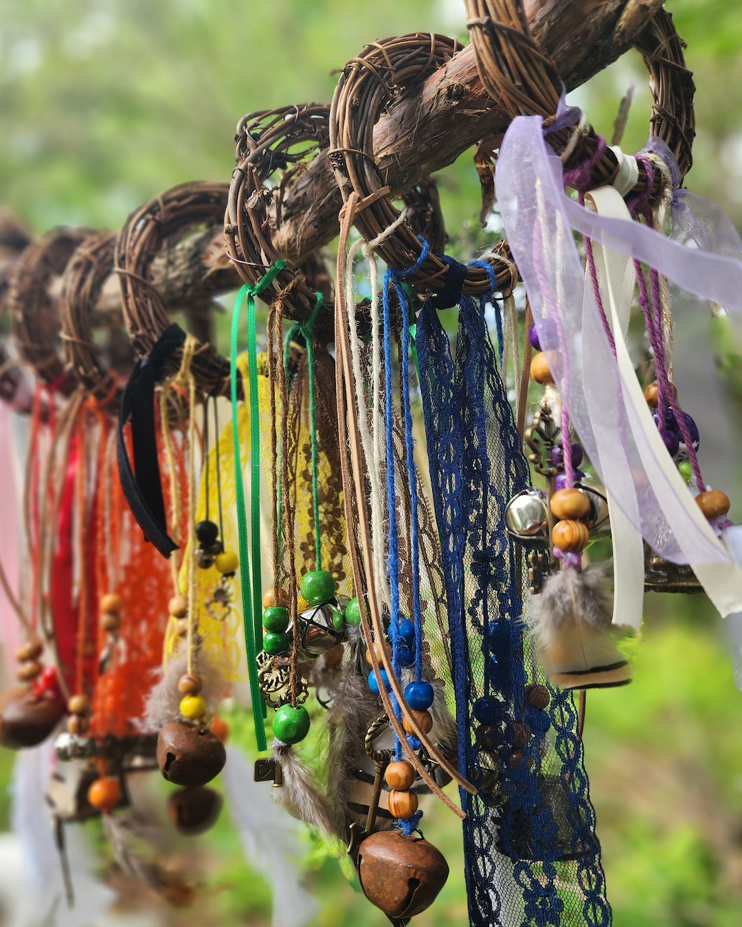Witch Bells | Door Chimes | Home Protection | Boho Decor | Wiccan Decor ...