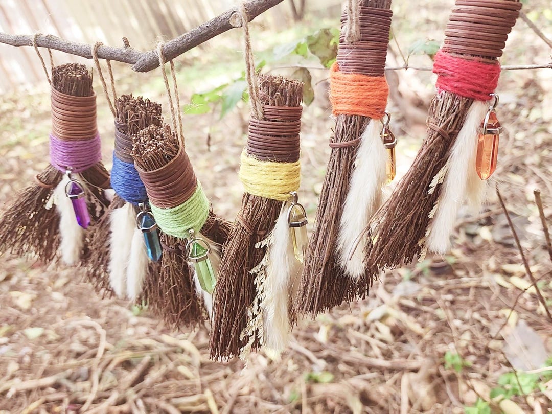 Mini Witch Brooms Mini Besom Home Protection Witchy Decor - Etsy
