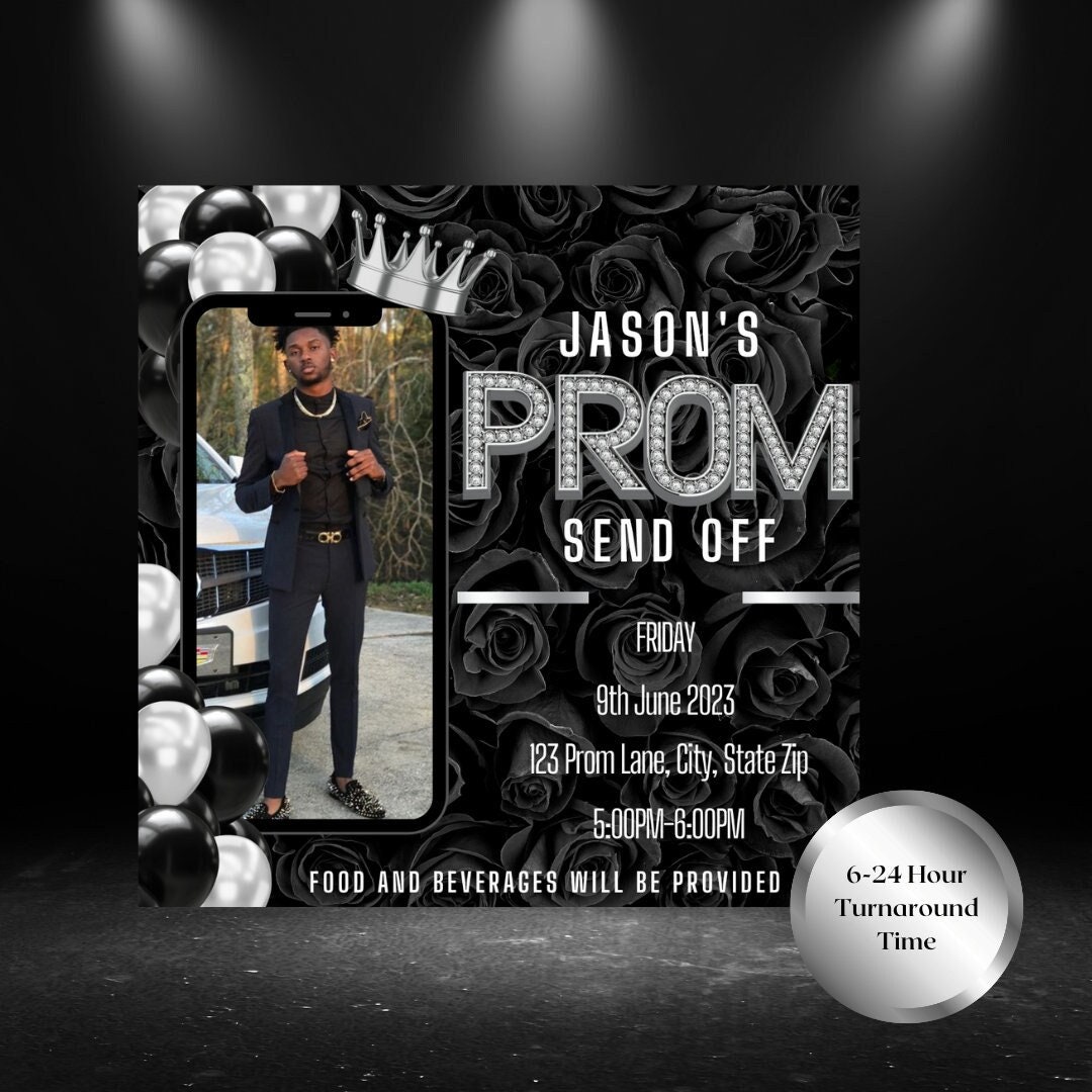 Boy Prom Send Off Prom Send off Invitation Prom Flyer Prom - Etsy