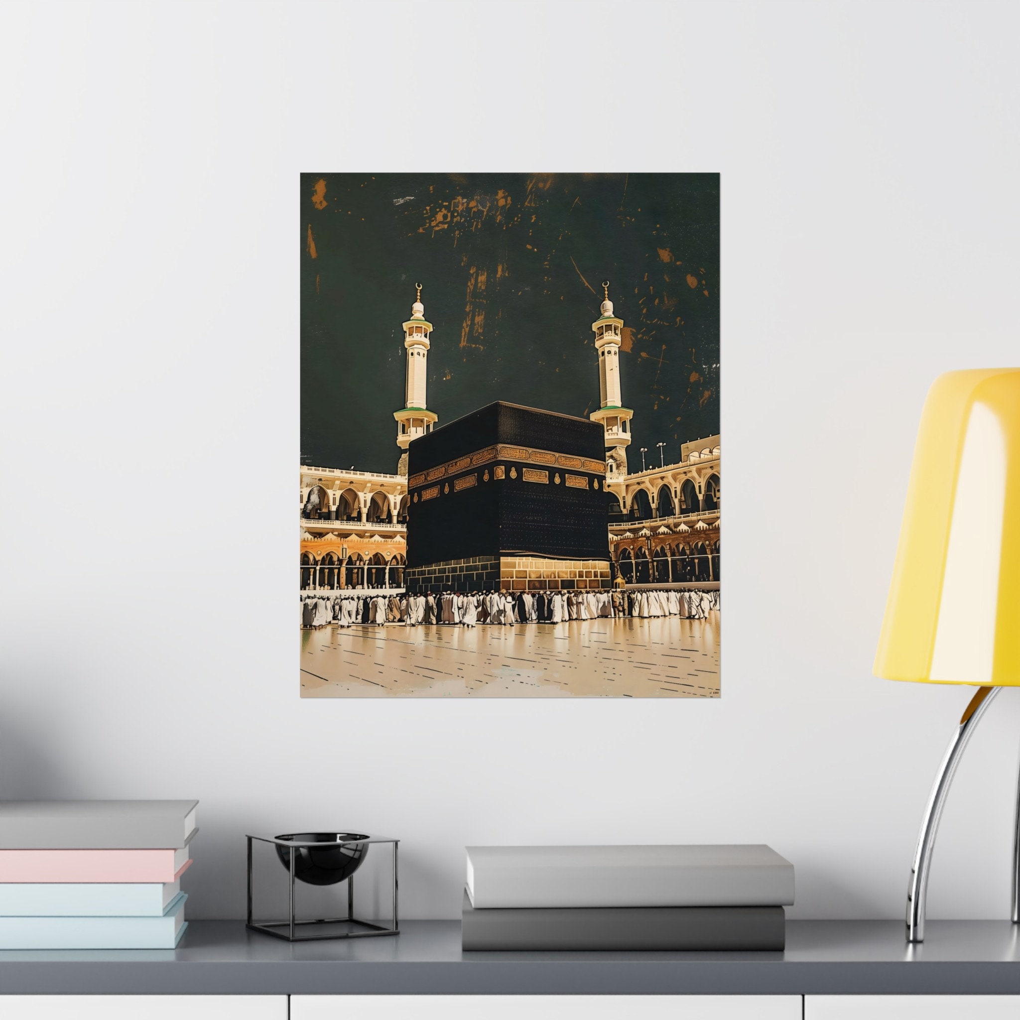 Makkah Vintage Print, 1950s Poster, Kaaba Print, Mecca Print, Saudi ...