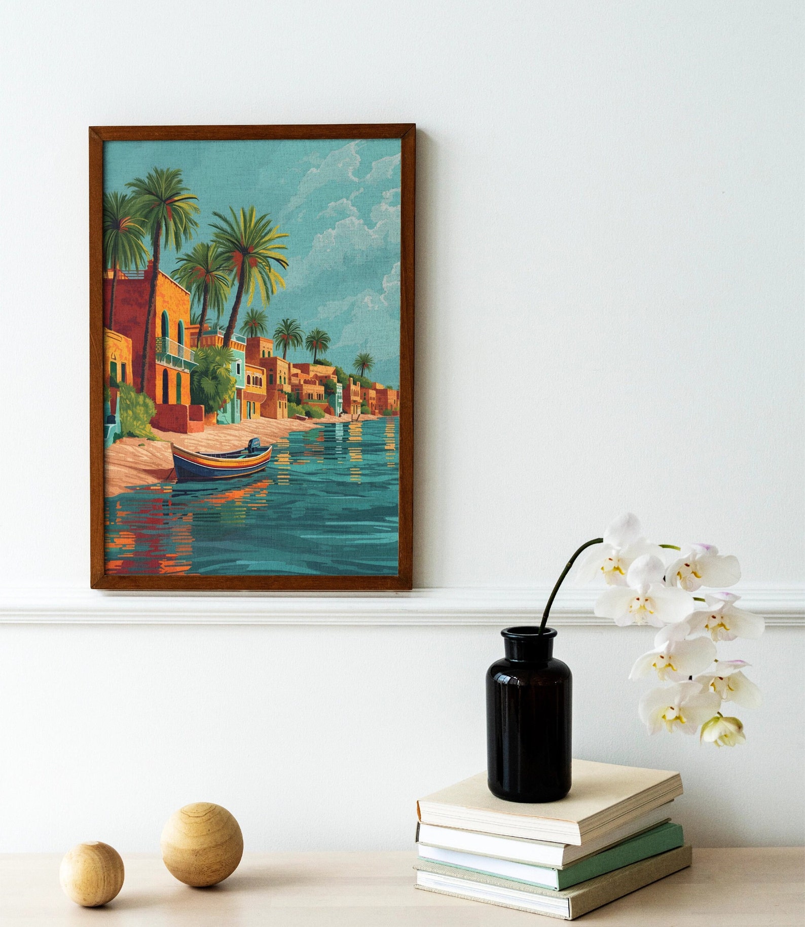 Baghdad Poster, Iraq Print, Iraqi Art, Middle Eastern Print, Tigris ...