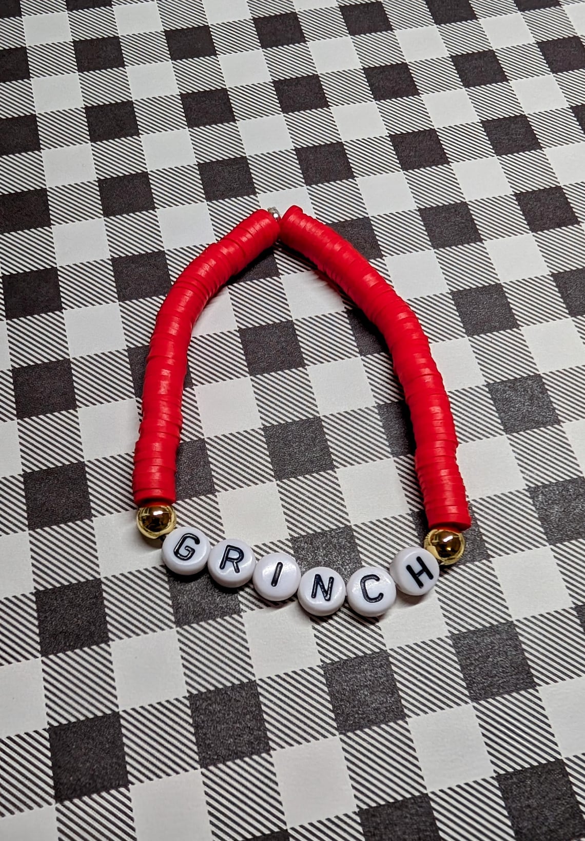 Grinch Clay Bead Bracelets - Set of 3 - Etsy