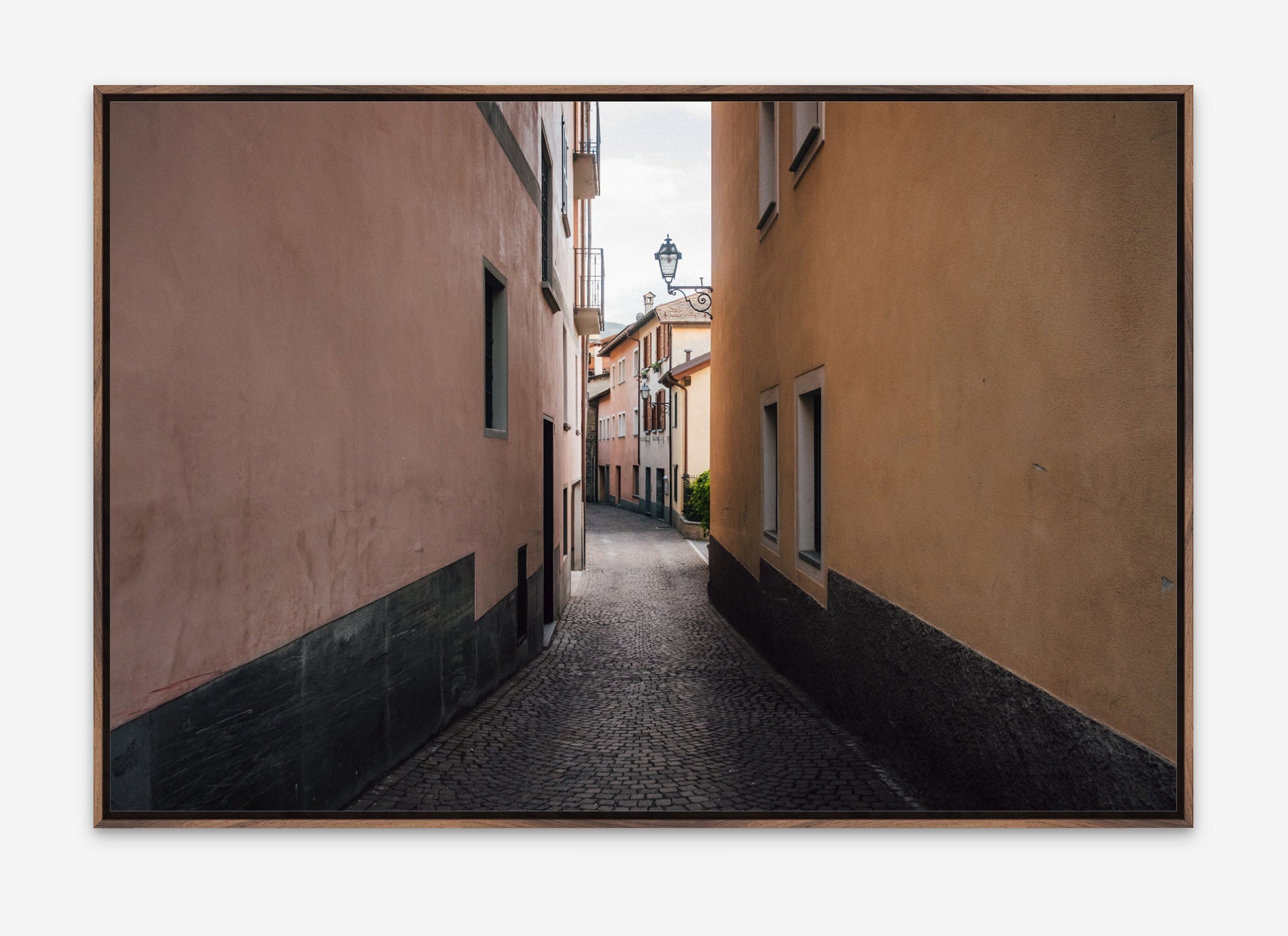 Fine Art Photograph of Narrow Cobblestone Alley in Romantic European ...