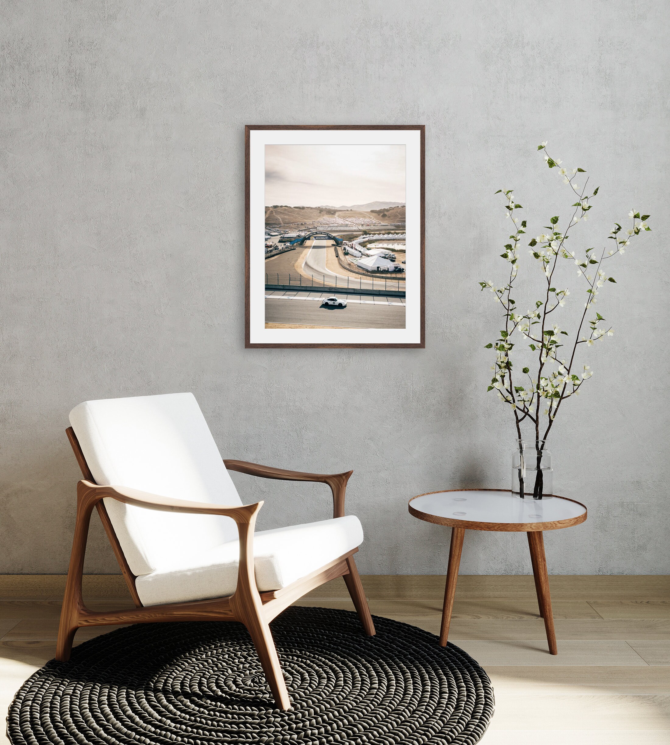 Vertical Fine Art Photograph of a German Vintage Race Car at the ...