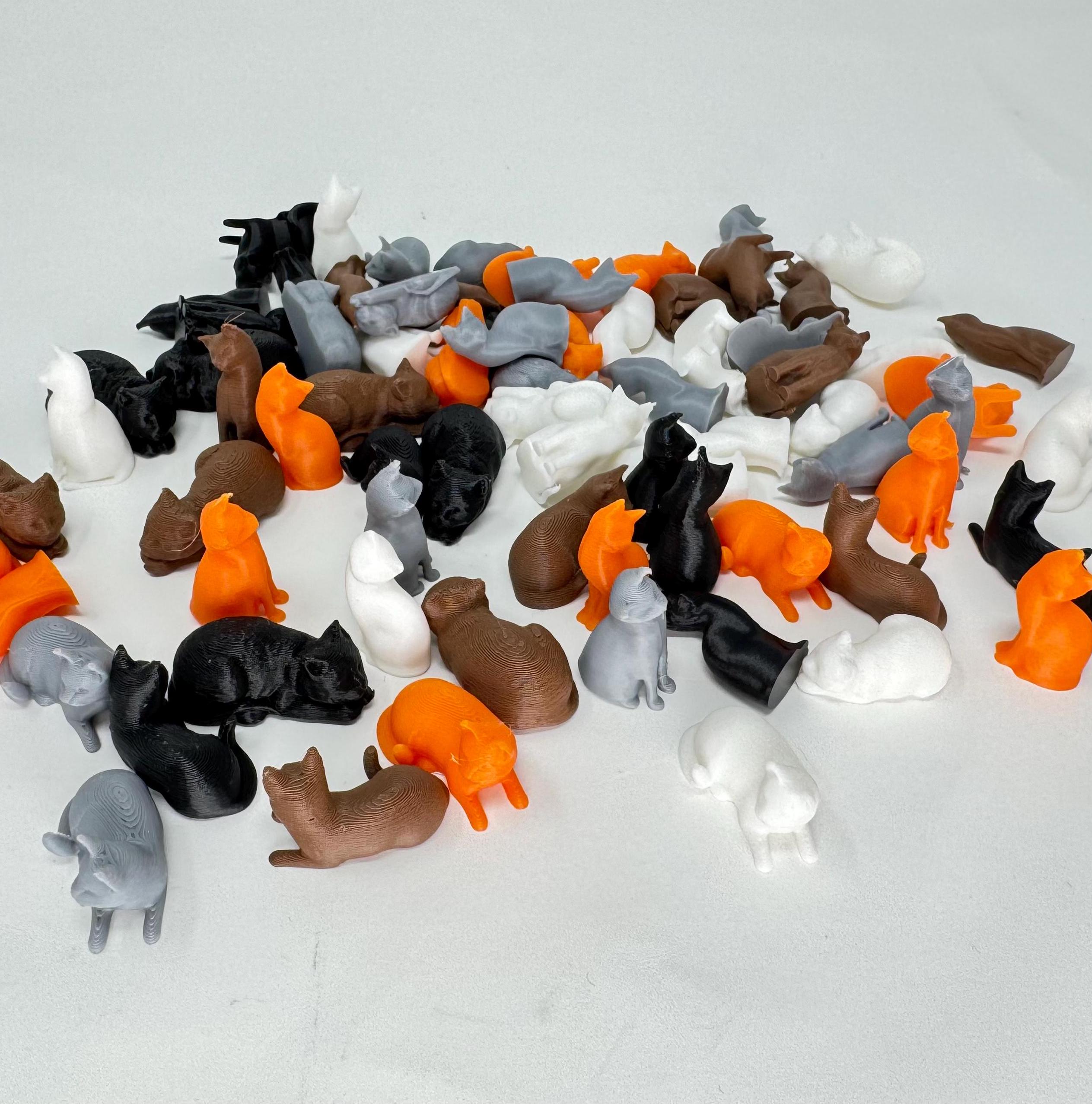 Tiny Mini 3d-printed Cats - Made in the USA - Delightful Hidden ...