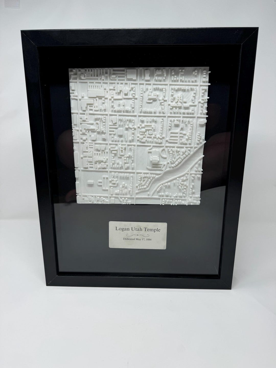 Personalized Mounted Topographic 3D Map | Custom Father's Day Gift ...