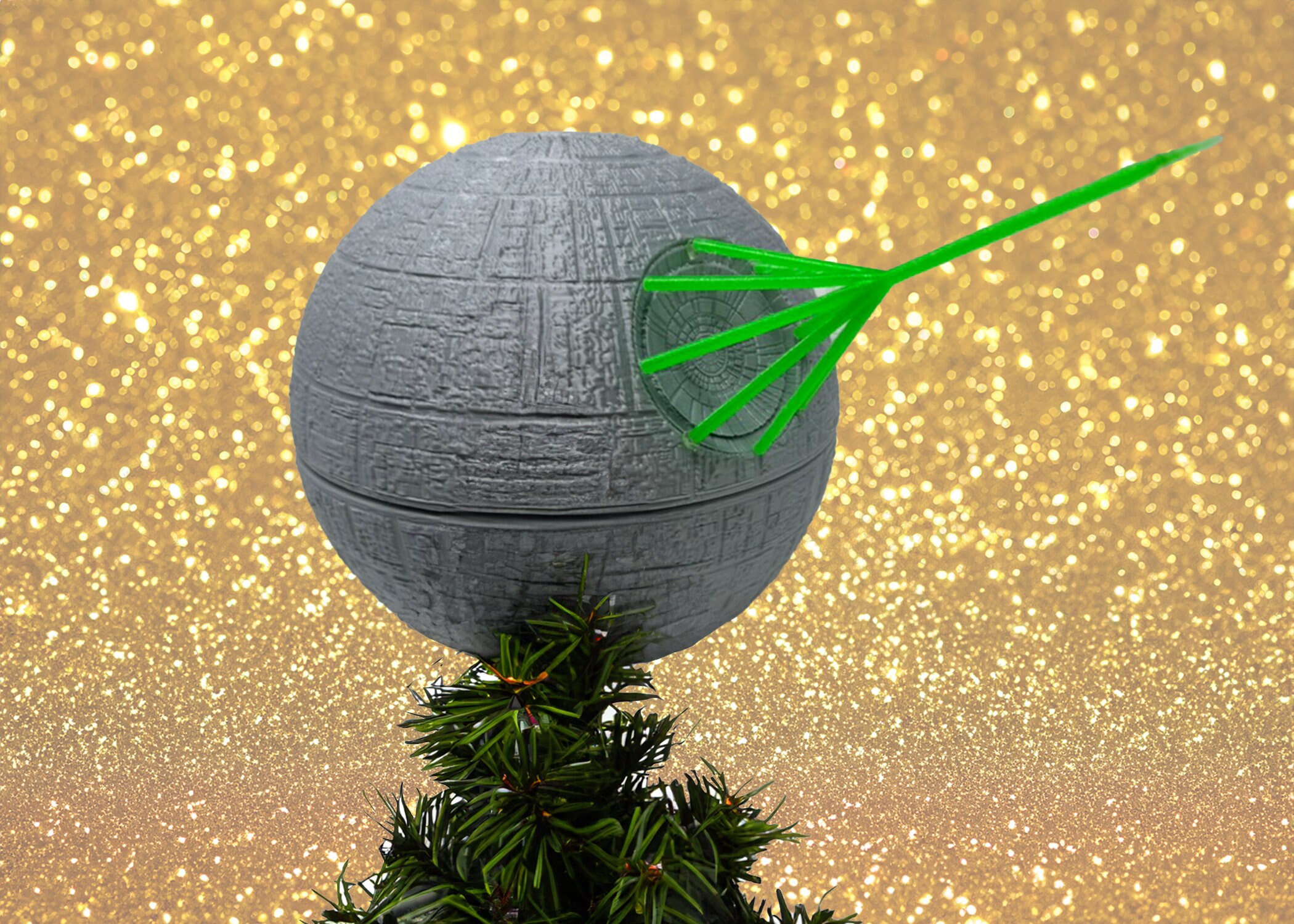Star Wars Death Star Christmas Tree Topper at Jessica Laurantus blog