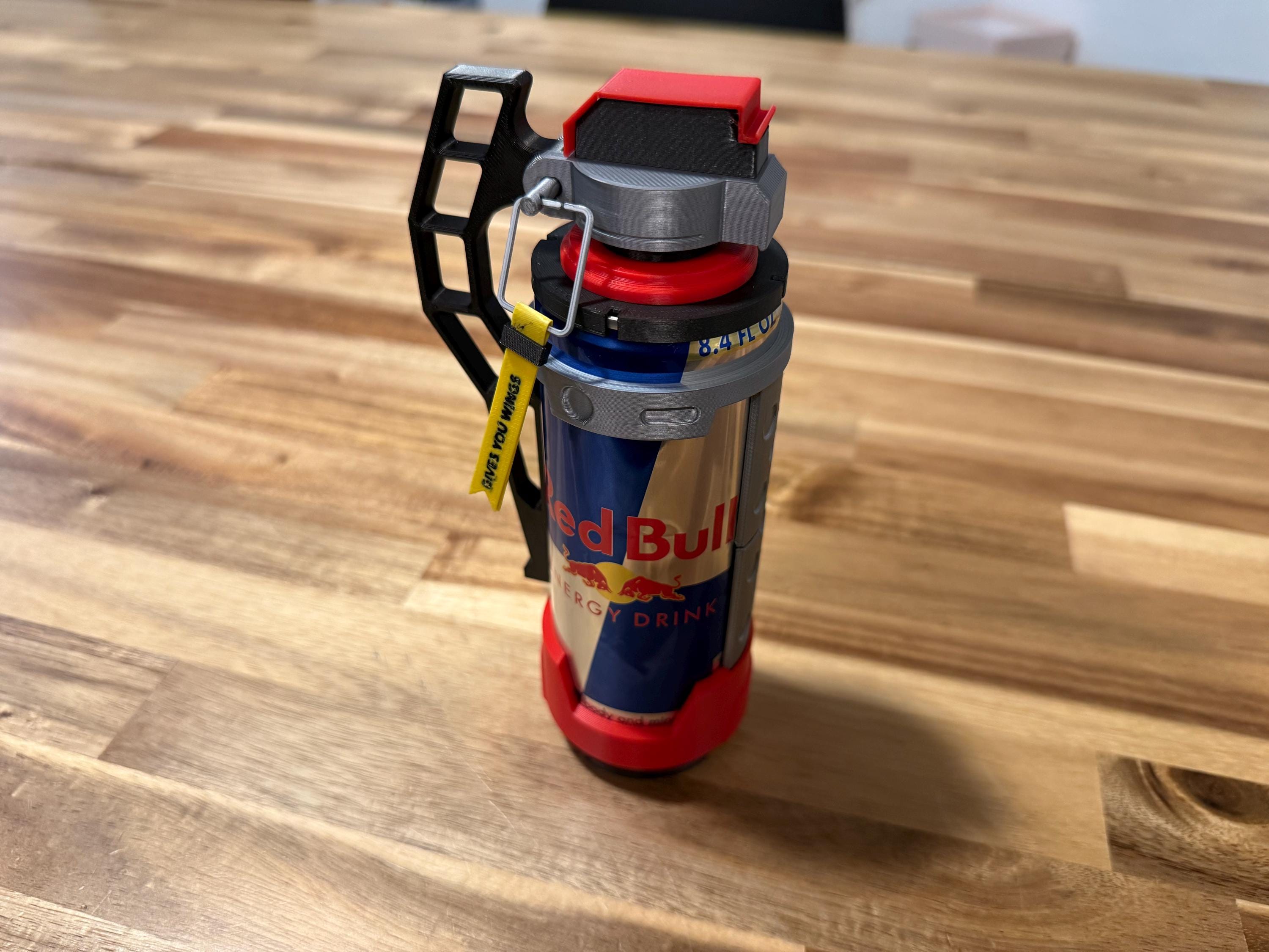 Red Bull Stun Grenade Prop – Energy Drink Can Cosplay Accessory ...
