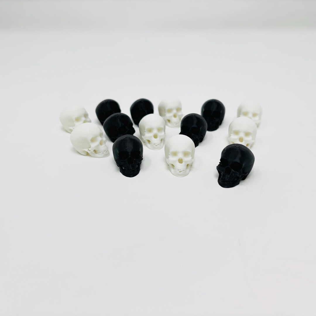 Pack of 3D Printed Mini Skulls - Etsy