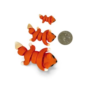 Kids Orange Fox | 3D Printed Flexible Fox Toy - Etsy