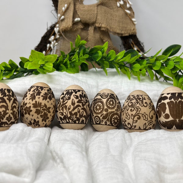 Wooden Easter Eggs - Etsy