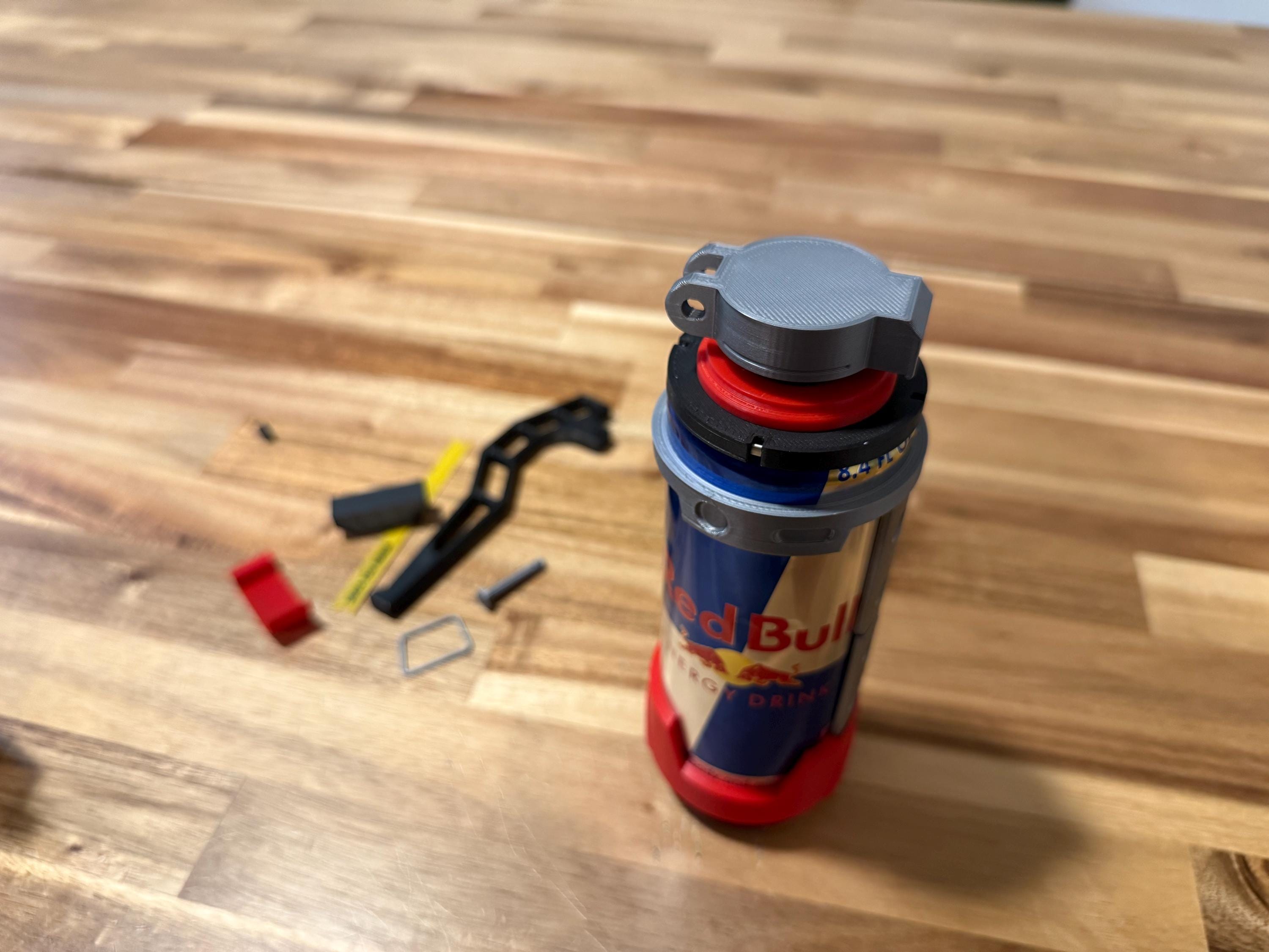 Red Bull Stun Grenade Prop – Energy Drink Can Cosplay Accessory ...