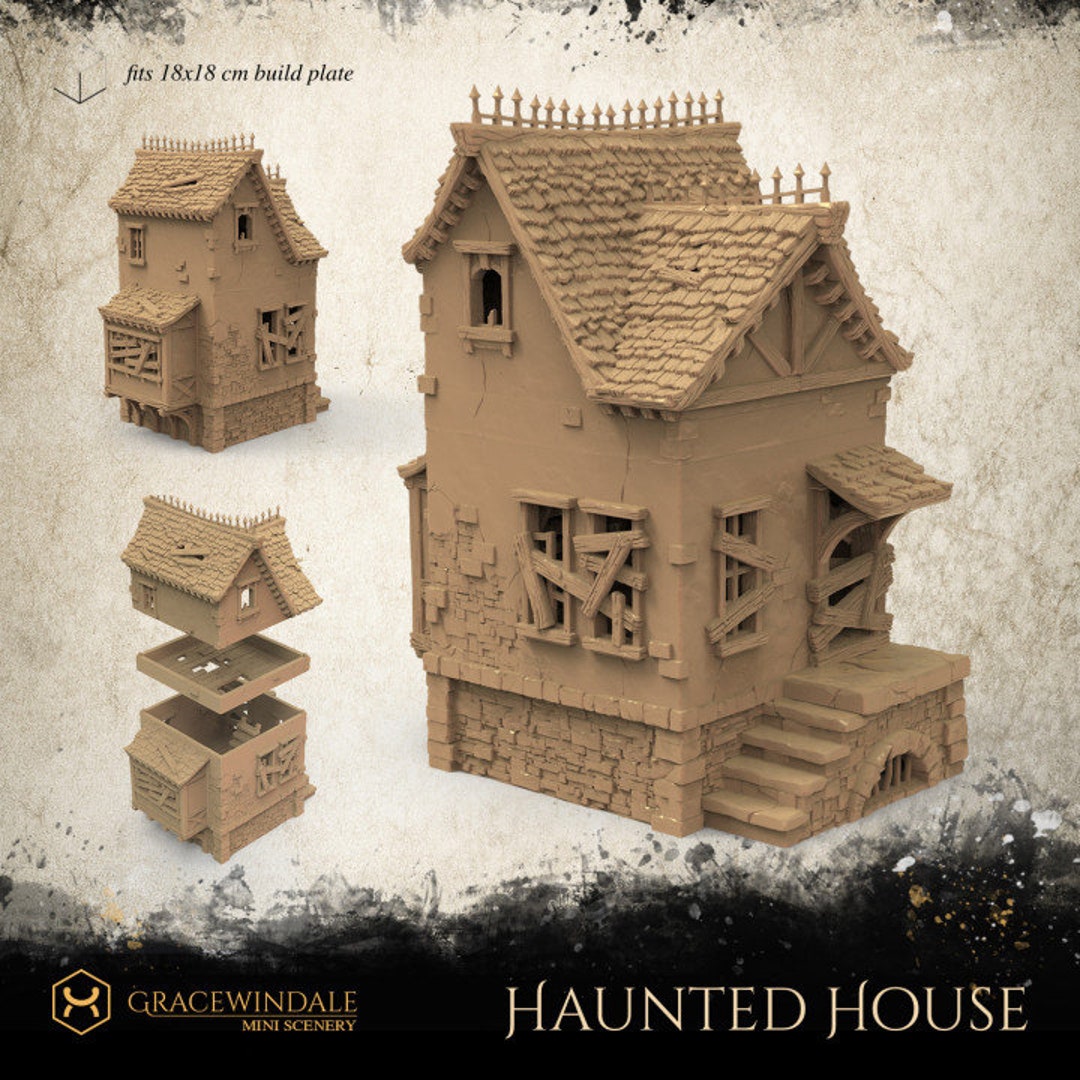 Haunted House | Dnd Miniature Terrain | Dungeons and Dragons | D&D ...