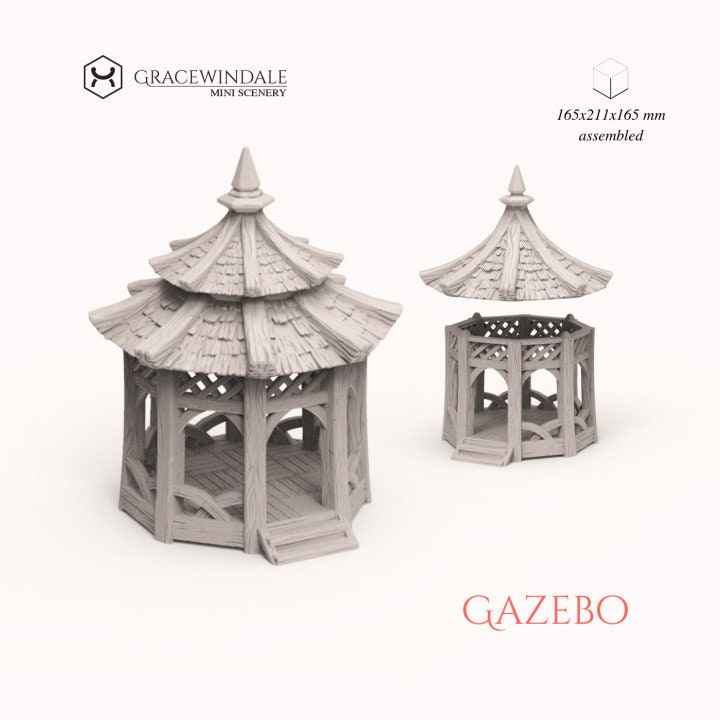 Gazebo | Dnd Miniature Terrain | Dungeons and Dragons | D&D | Tabletop ...