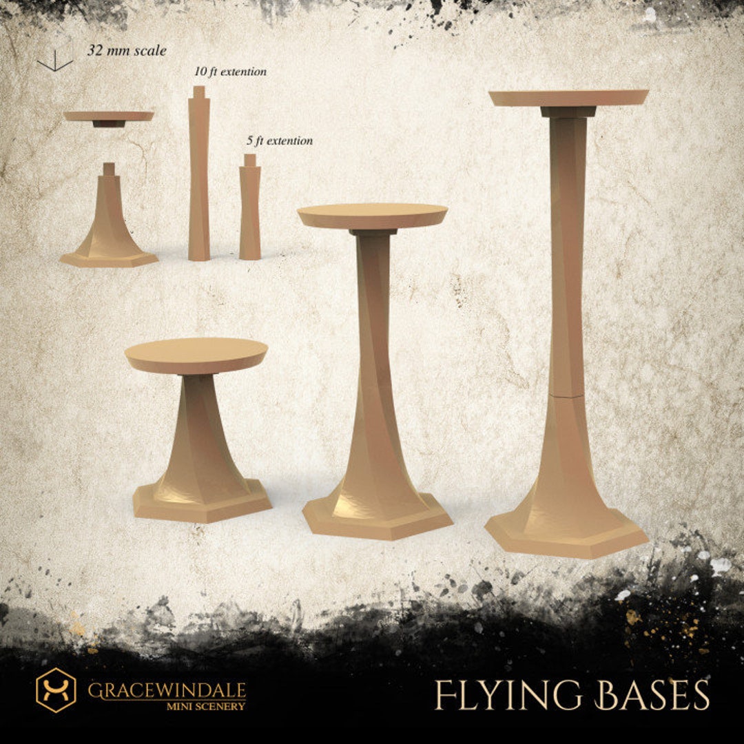 Modular Flying Bases | DND | Terrain Scenery | Tabletop RPG | Warhammer ...