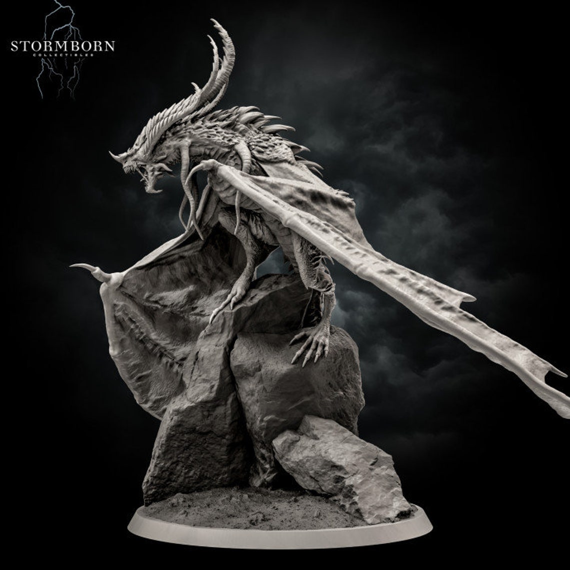 Abeloth, the Accursed | Wyvern | Dragon | 12-inches Tall | Hires Resin ...