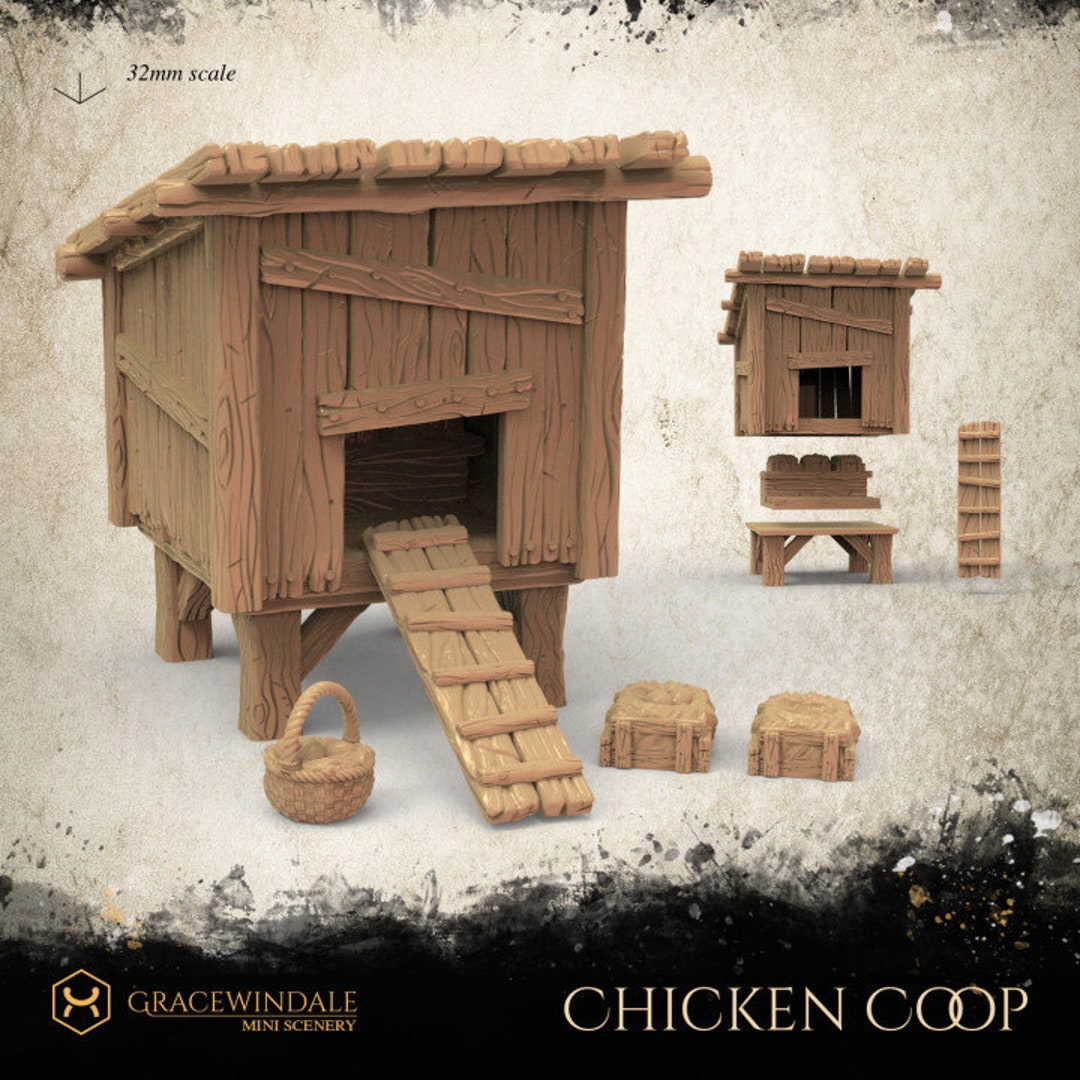 Chicken Coop | Dnd Miniature Terrain | Dungeons and Dragons | D&D ...