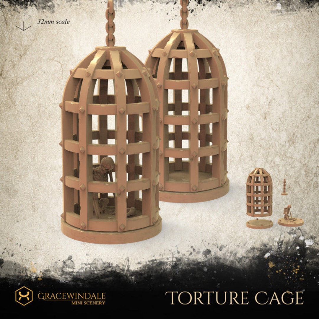 Torture Cage | Dnd Miniature Terrain | Dungeons and Dragons | D&D ...