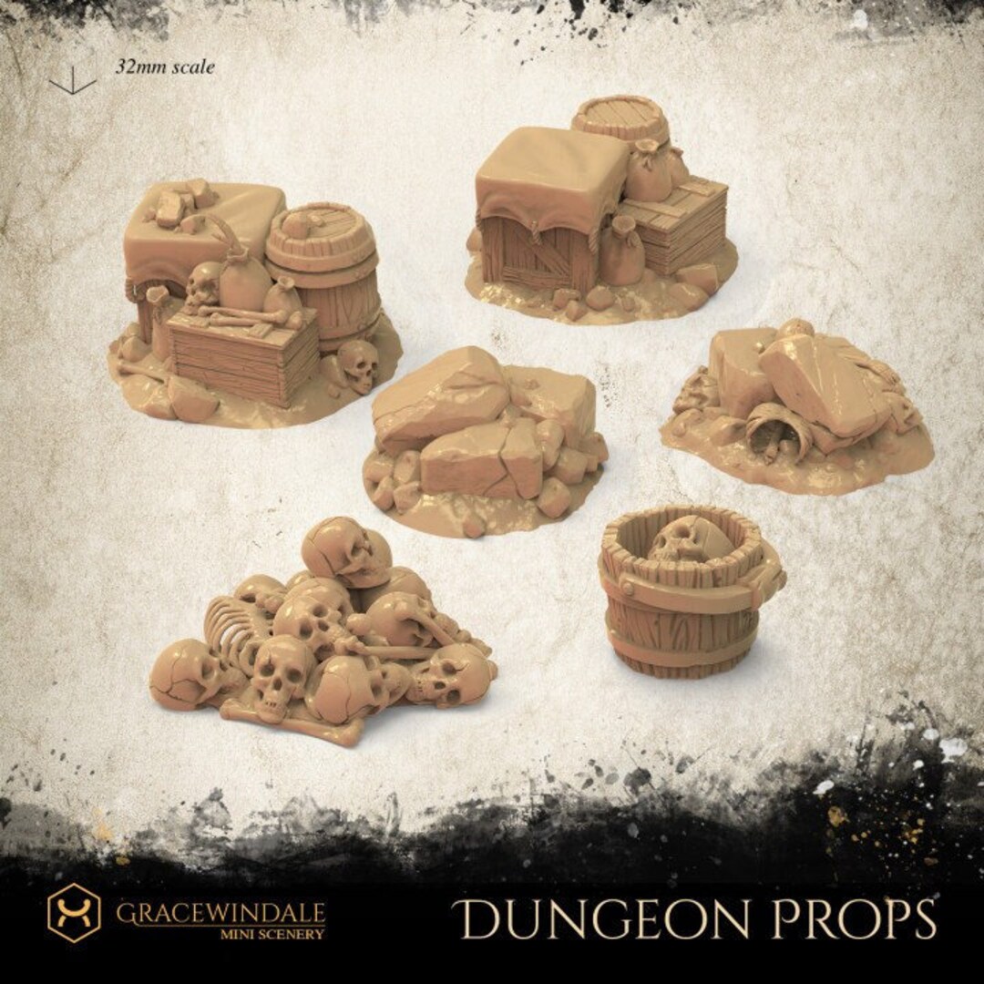 Dungeon Props | Dnd Miniature Terrain | Dungeons and Dragons | D&D ...