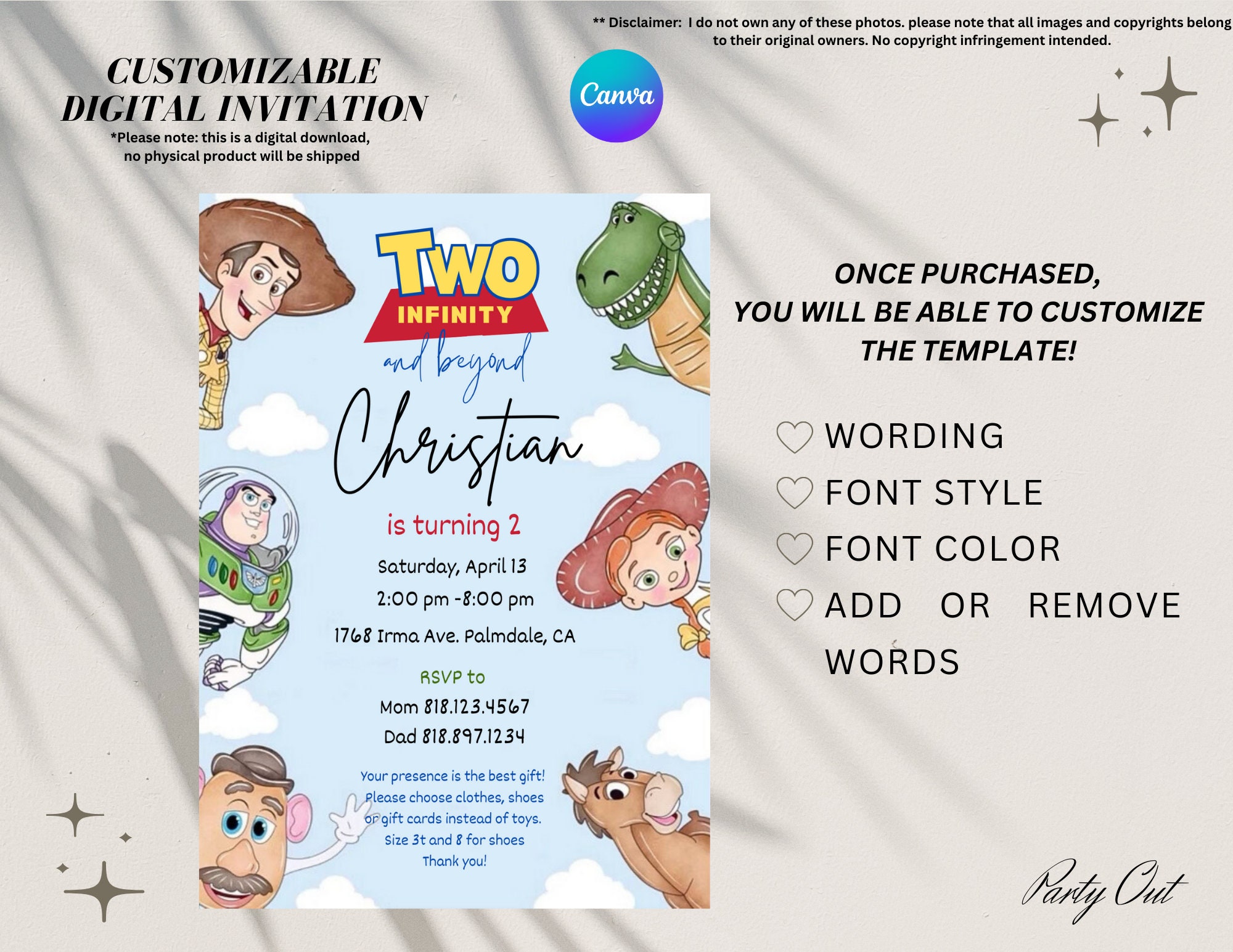 Two Infinity and Beyond Toys Story - Etsy