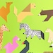 Zoo Animal Tangram Puzzles 2D Shapes Math Center - Etsy
