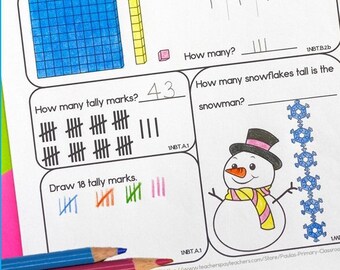 Math Spiral Review Daily Worksheets Morning Work Homework Month 1 - Etsy