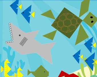 Pet Tangram Puzzles Printable 2D Shapes Math Center Tangrams - Etsy