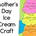 Mothers Day Fathers Day Ice Cream Craft and Writing Activity With ...
