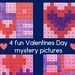 Valentines Day 100s Charts Hundreds Chart 100 Chart Mystery Pictures - Etsy