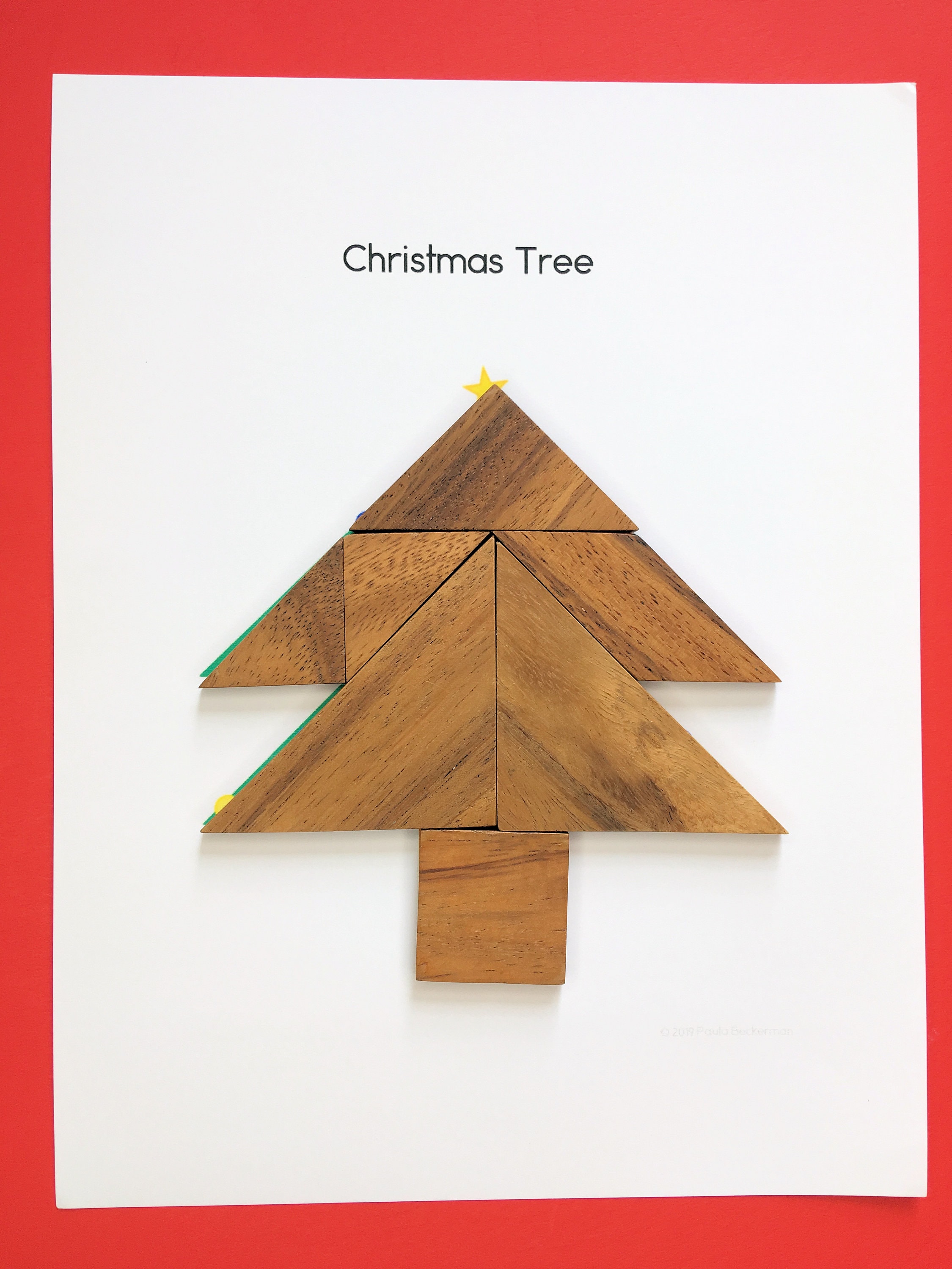 Christmas Tangram Puzzles | Printable Tangrams | 2D Shapes Math Center ...
