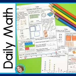 2nd Grade Math Spiral Review Morning Work Homework Warm - Etsy