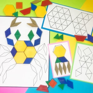 Ocean Pattern Block Mats | 2D Shape Puzzles | Problem Solving Critical ...