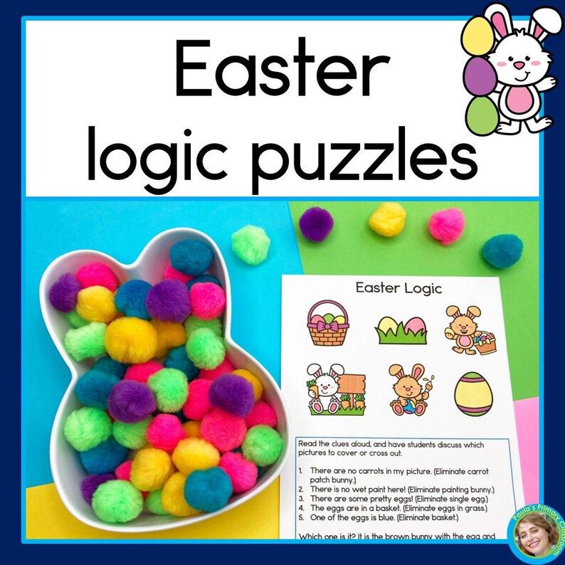 Easter Logic Puzzles Math Critical Thinking Brainteasers | Spring Logic ...