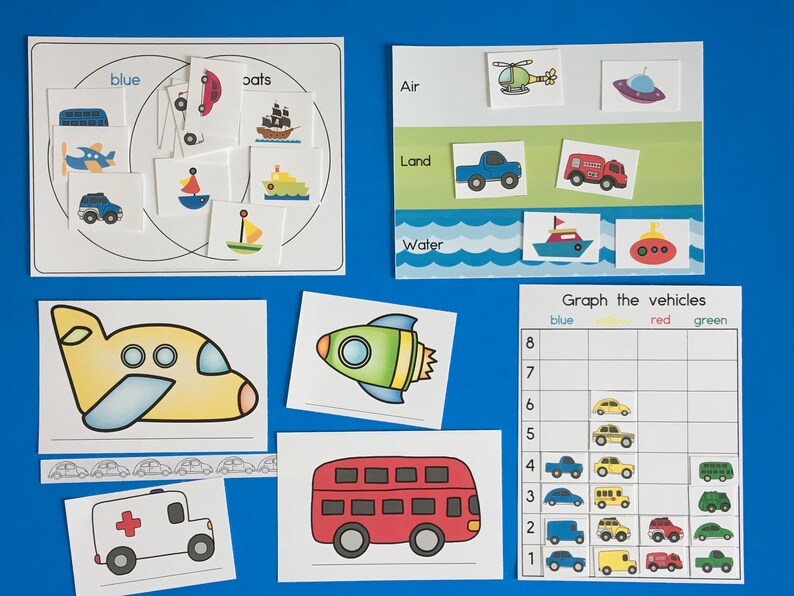 Transportation Math | Graphing Sorting Venn Diagrams and Nonstandard ...