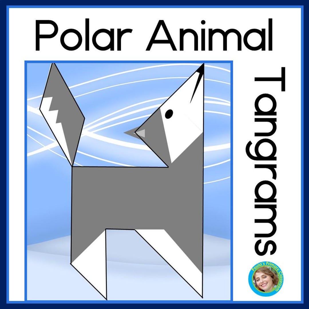 Polar Animal Printable Tangrams Congruent 2D Shapes Math Center and ...