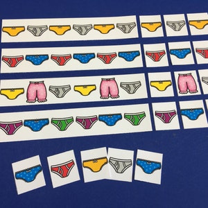 Underpants Math | Underwear Math | Number Pattern Sorting and Addition ...