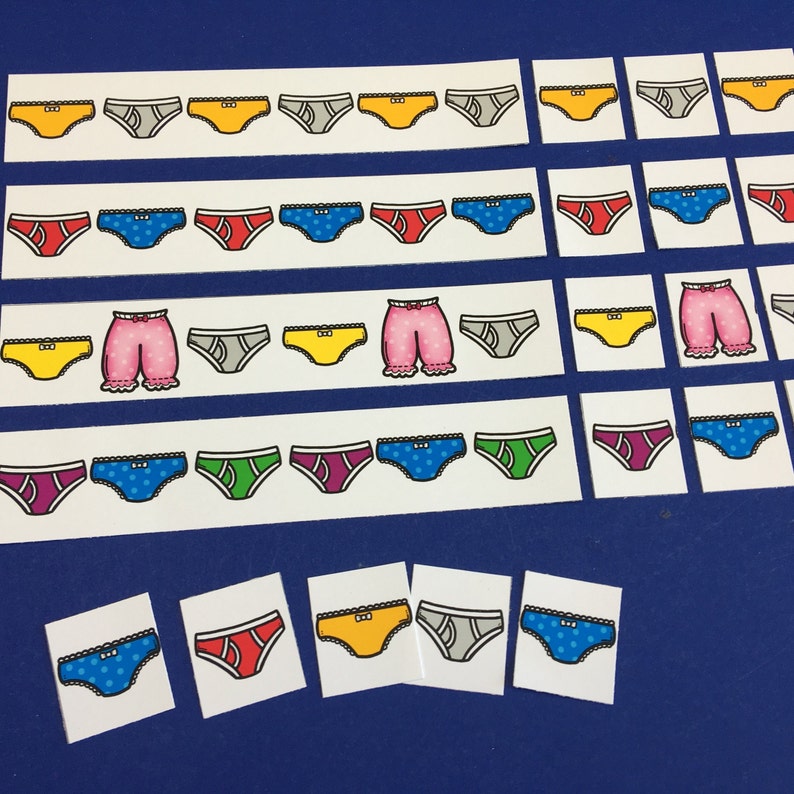 Underpants Math | Underwear Math | Number Pattern Sorting and Addition ...