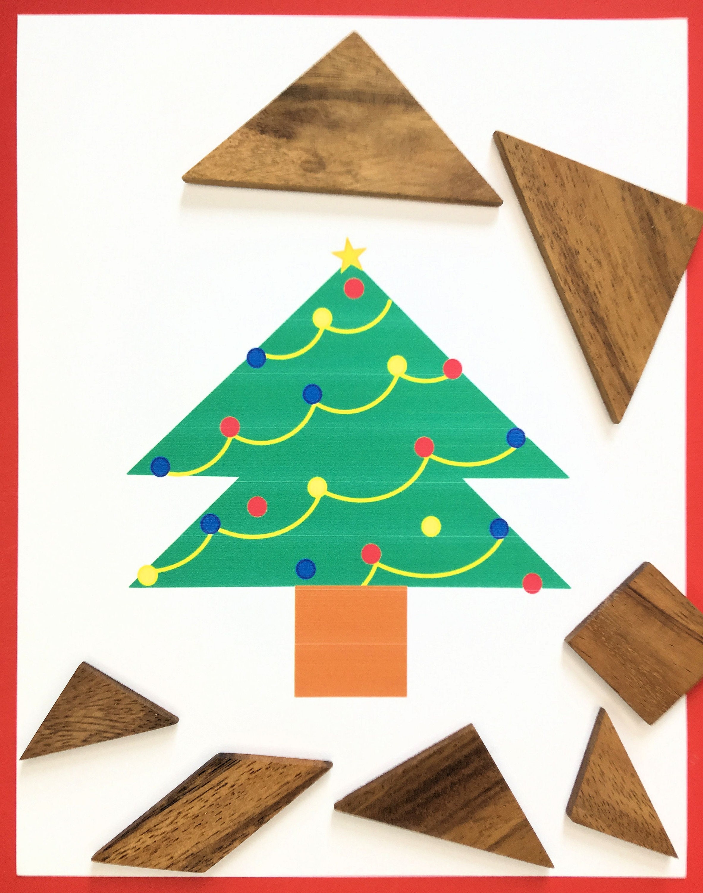 Christmas Tangram Puzzles | Printable Tangrams | 2D Shapes Math Center ...