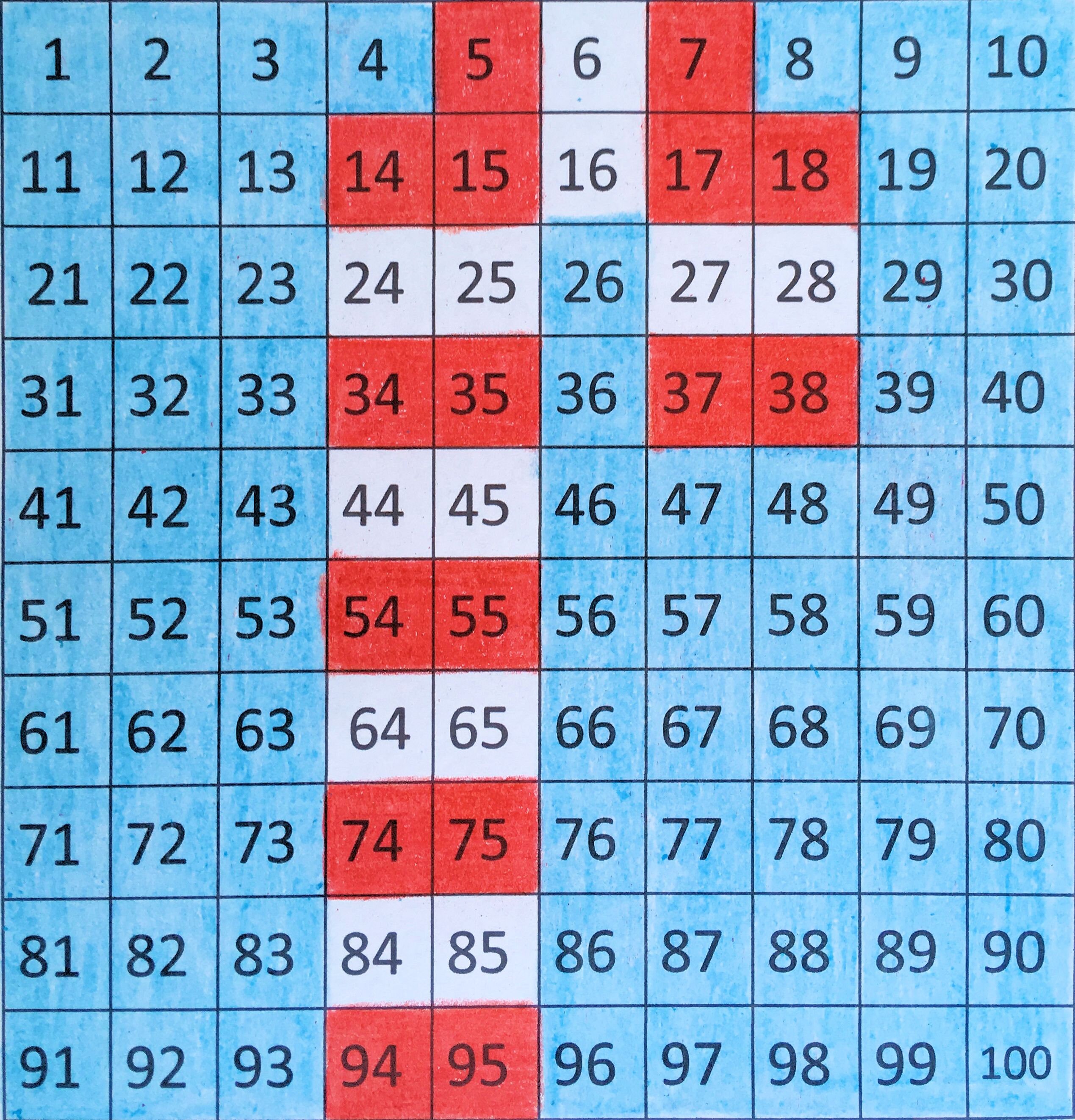 Winter Holidays | Christmas 100s Chart | Hundreds Chart | 100 Charts - Etsy