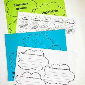 3 Branches of Government Activity Constitution Day Activity Craft ...