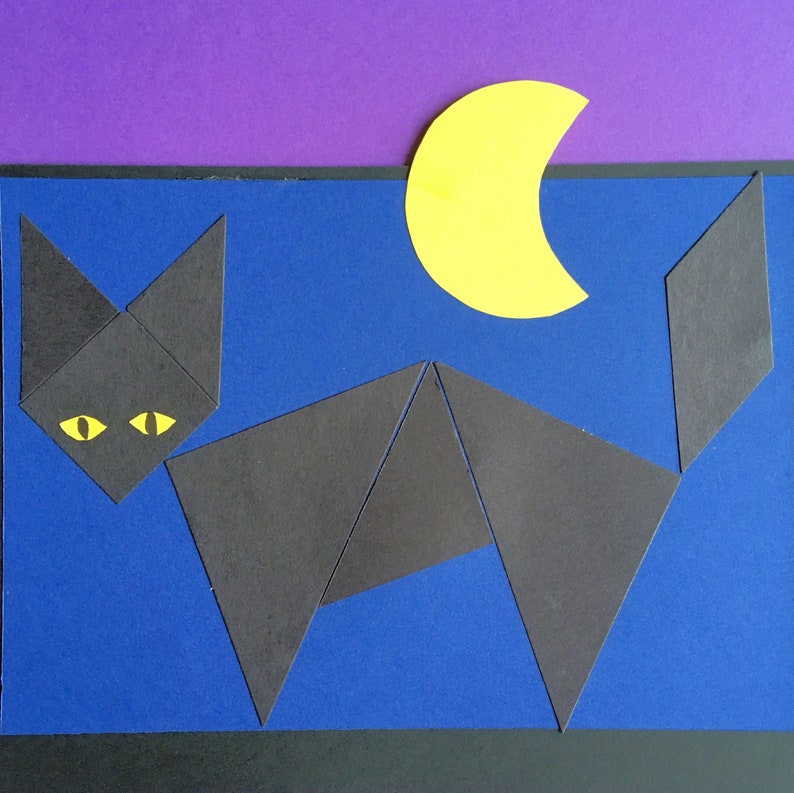 Halloween Tangram Puzzles | 2D Shapes Center | Hands on Math Tangrams ...