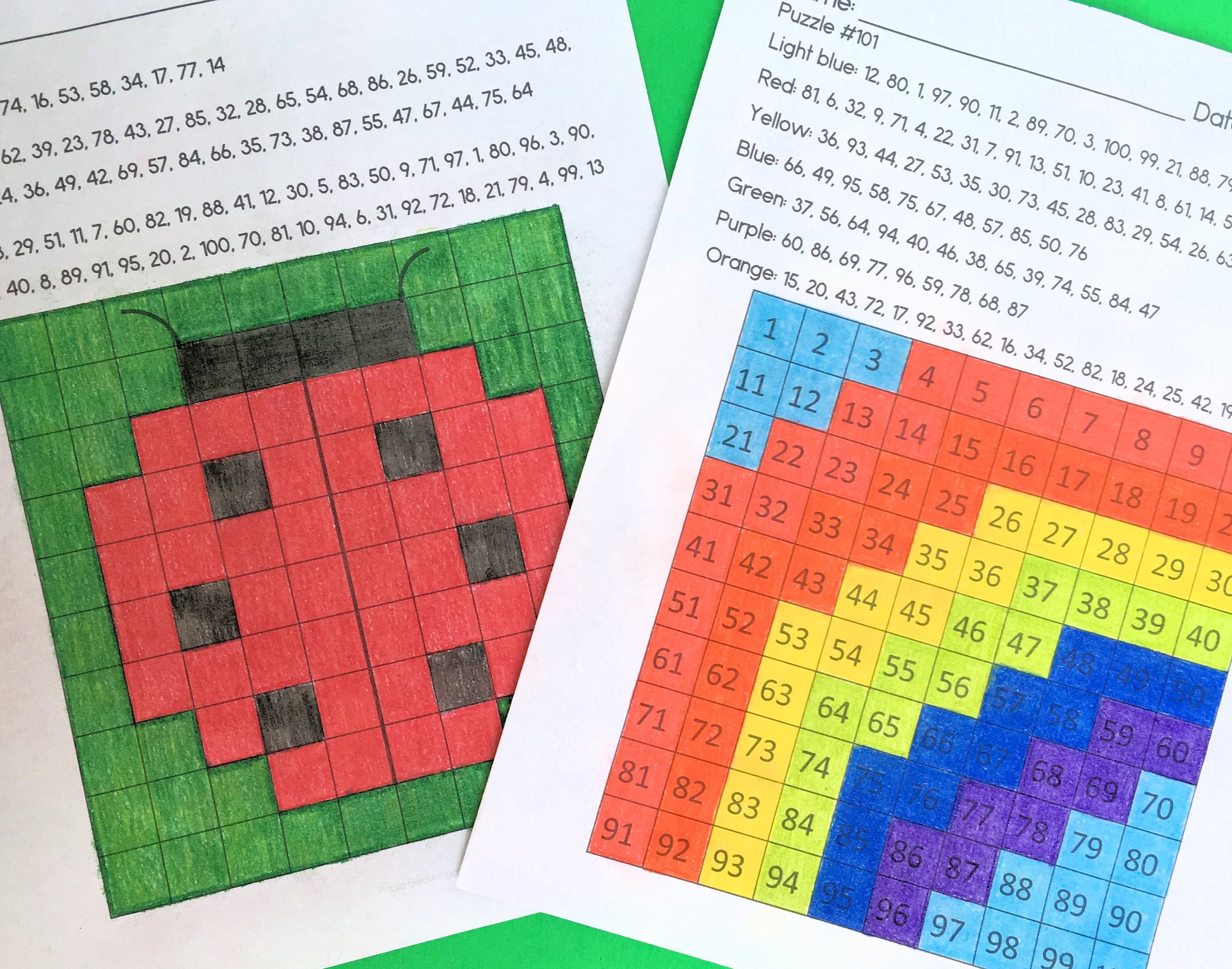 Spring 100s Chart | Hundreds Charts | 100 Chart Mystery Pictures ...