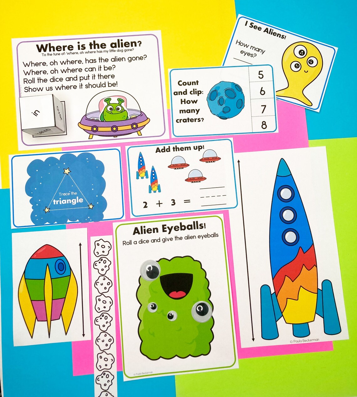 Space Math | Outer Space Activities Number Measurement Shape Adding ...