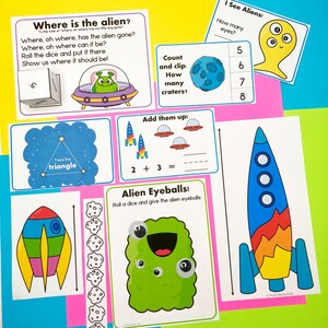 Space Math | Outer Space Activities Number Measurement Shape Adding ...