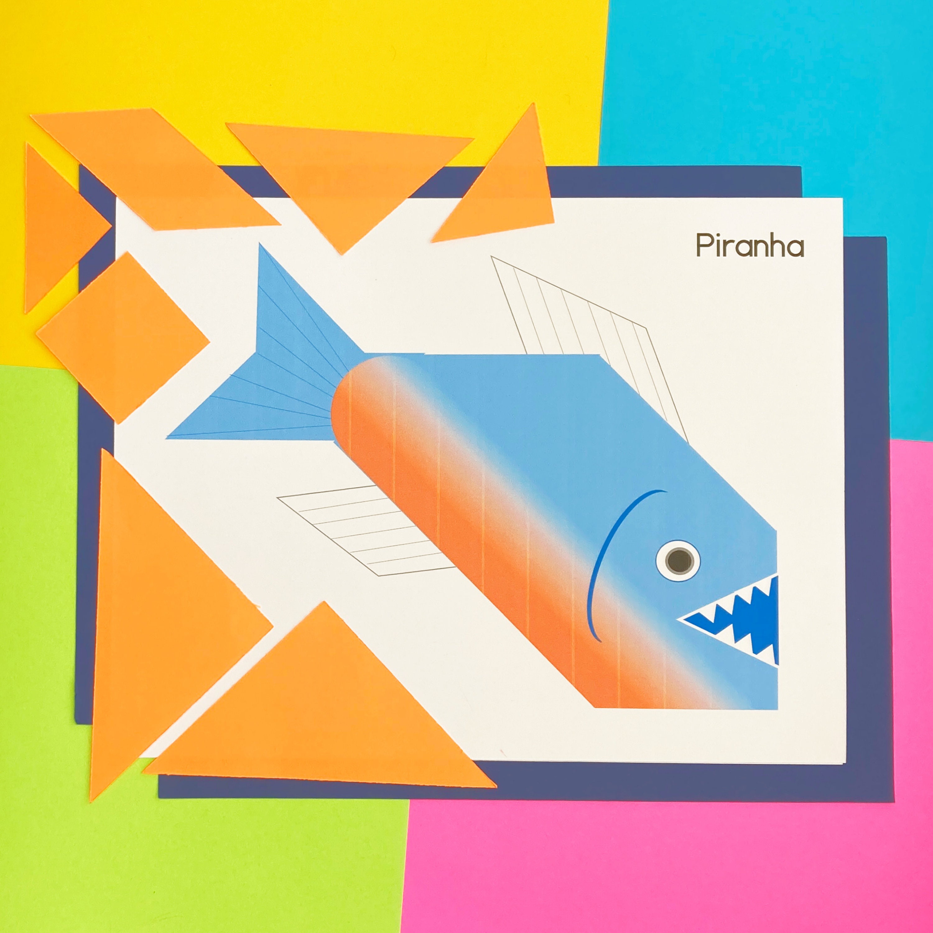 Rain Forest Animals Tangram Puzzles Printable | 2D Shapes Math Center ...