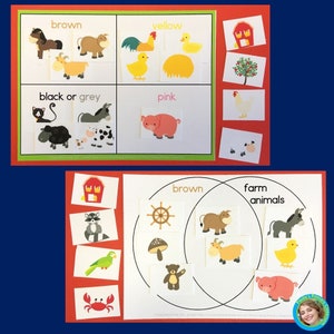 Farm Math With Sorting, Graphing and Venn Diagram - Etsy
